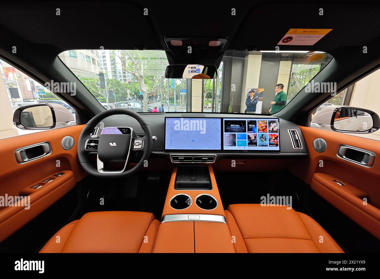 SHANGHAI, CHINA - APRIL 19, 2024 - A newly released Li Auto L6 model new energy vehicle is ...