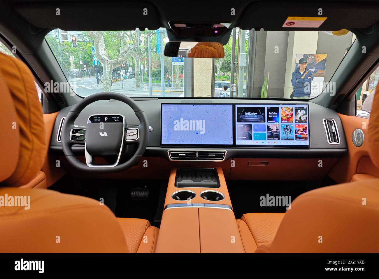 SHANGHAI, CHINA - APRIL 19, 2024 - A newly released Li Auto L6 model ...