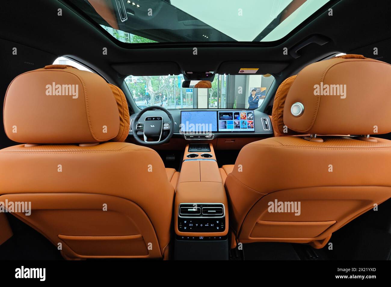 SHANGHAI, CHINA - APRIL 19, 2024 - A newly released Li Auto L6 model ...