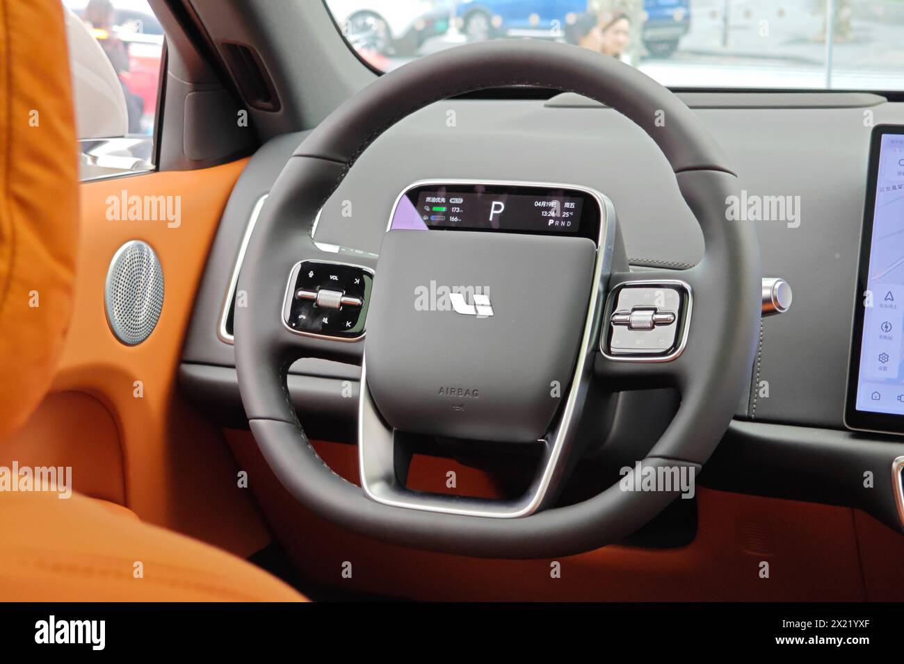 SHANGHAI, CHINA - APRIL 19, 2024 - A newly released Li Auto L6 model new energy vehicle is ...