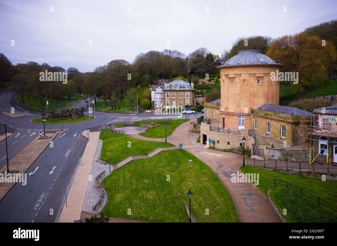 The Georgians built round buildings; we build roundabouts as seen here ...