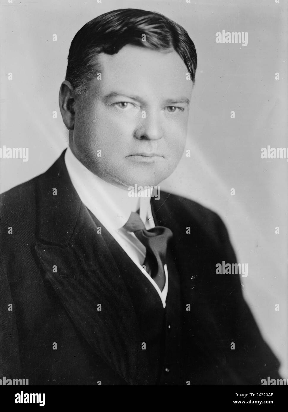 Herbert Hoover, 1917. Shows President Herbert Hoover (1874-1964 Stock ...