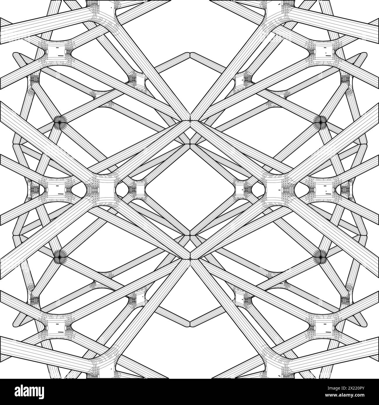 Abstract Construction Structure Vector. A Vector Illustration Of ...