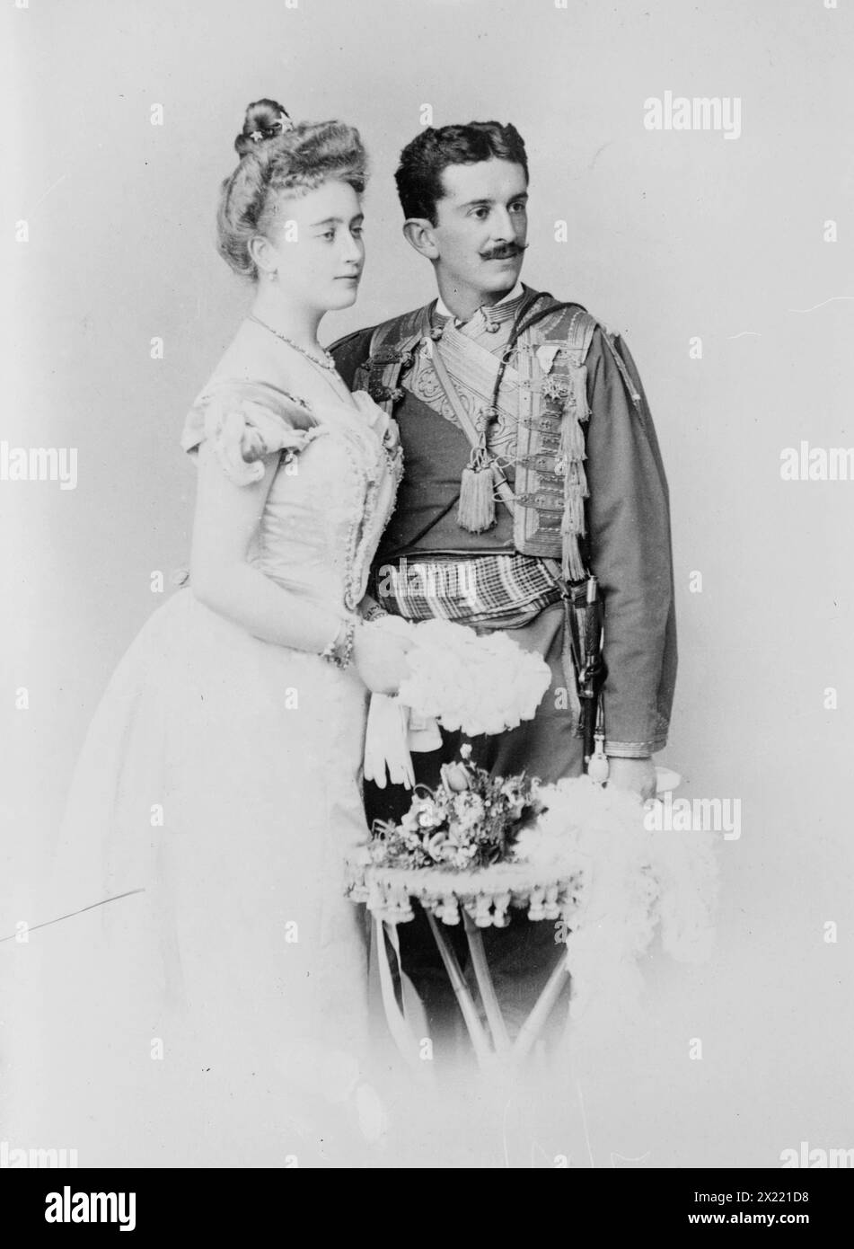 Prince Danilo and wife, 1910 Stock Photo - Alamy
