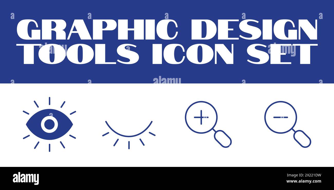 Set of thin line icons of graphic design, Art, creativity and graphic design Vector Icons Stock ...