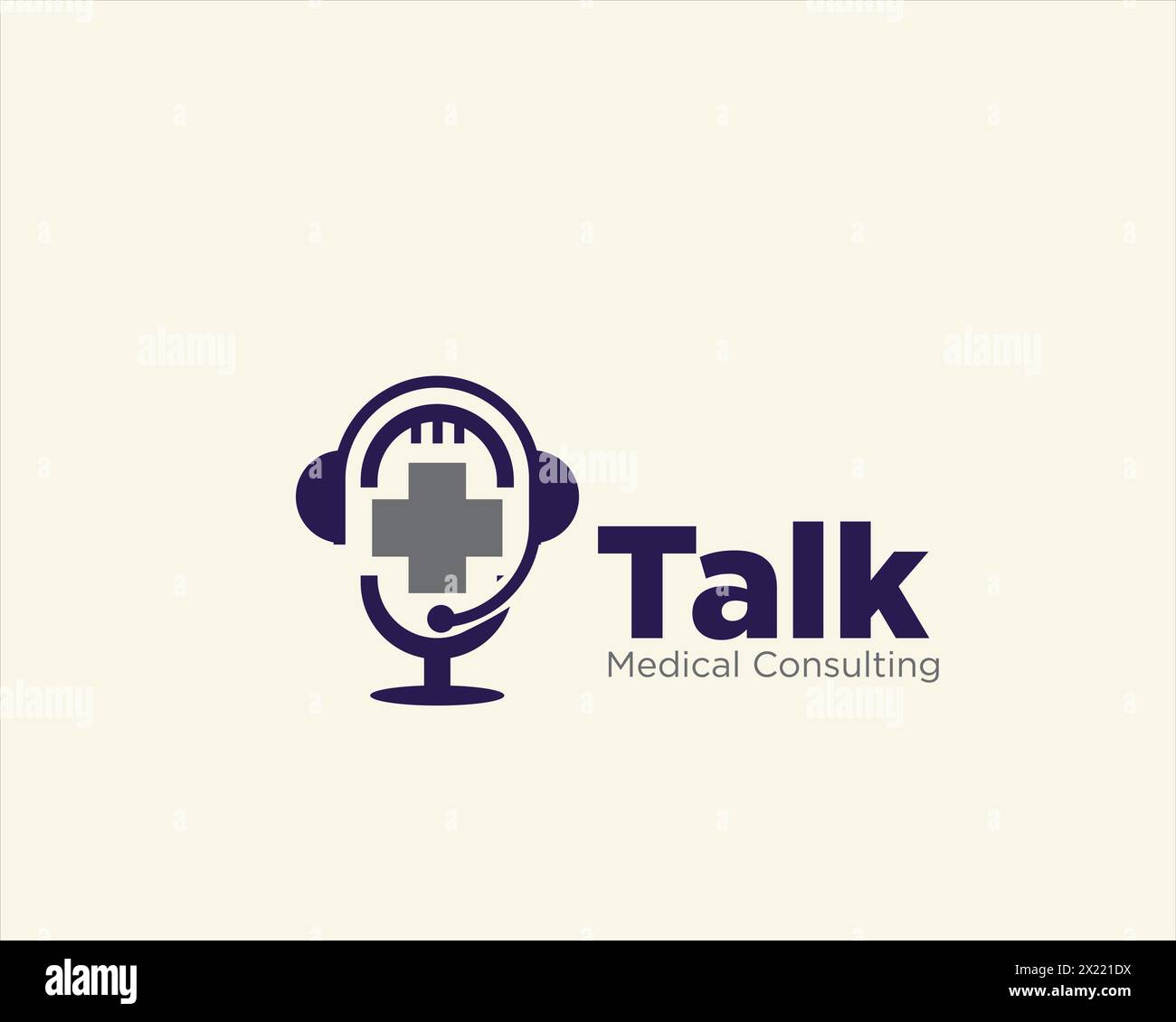 health talk logo designs for medical consult logo Stock Vector Image ...