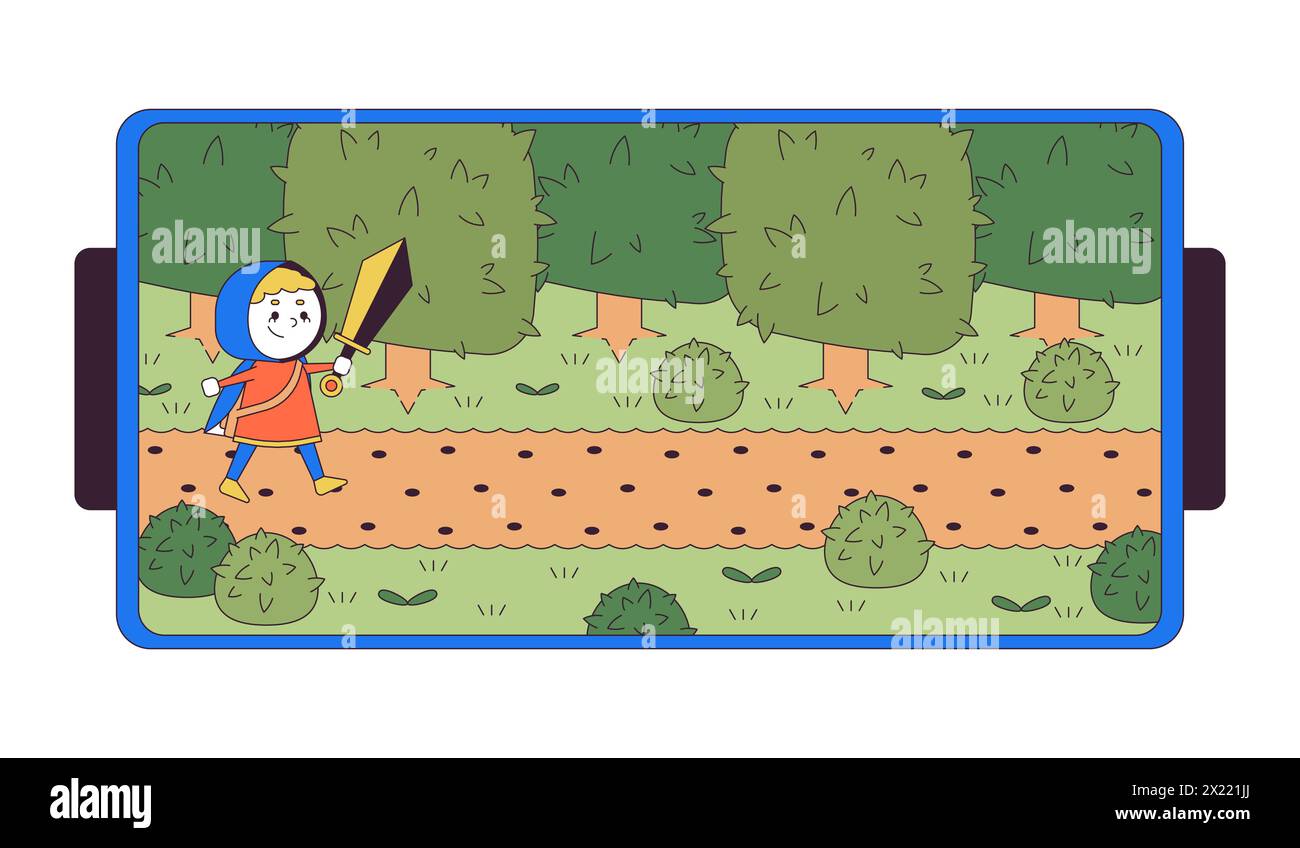 Adventure video game on Stock Vector Images - Alamy