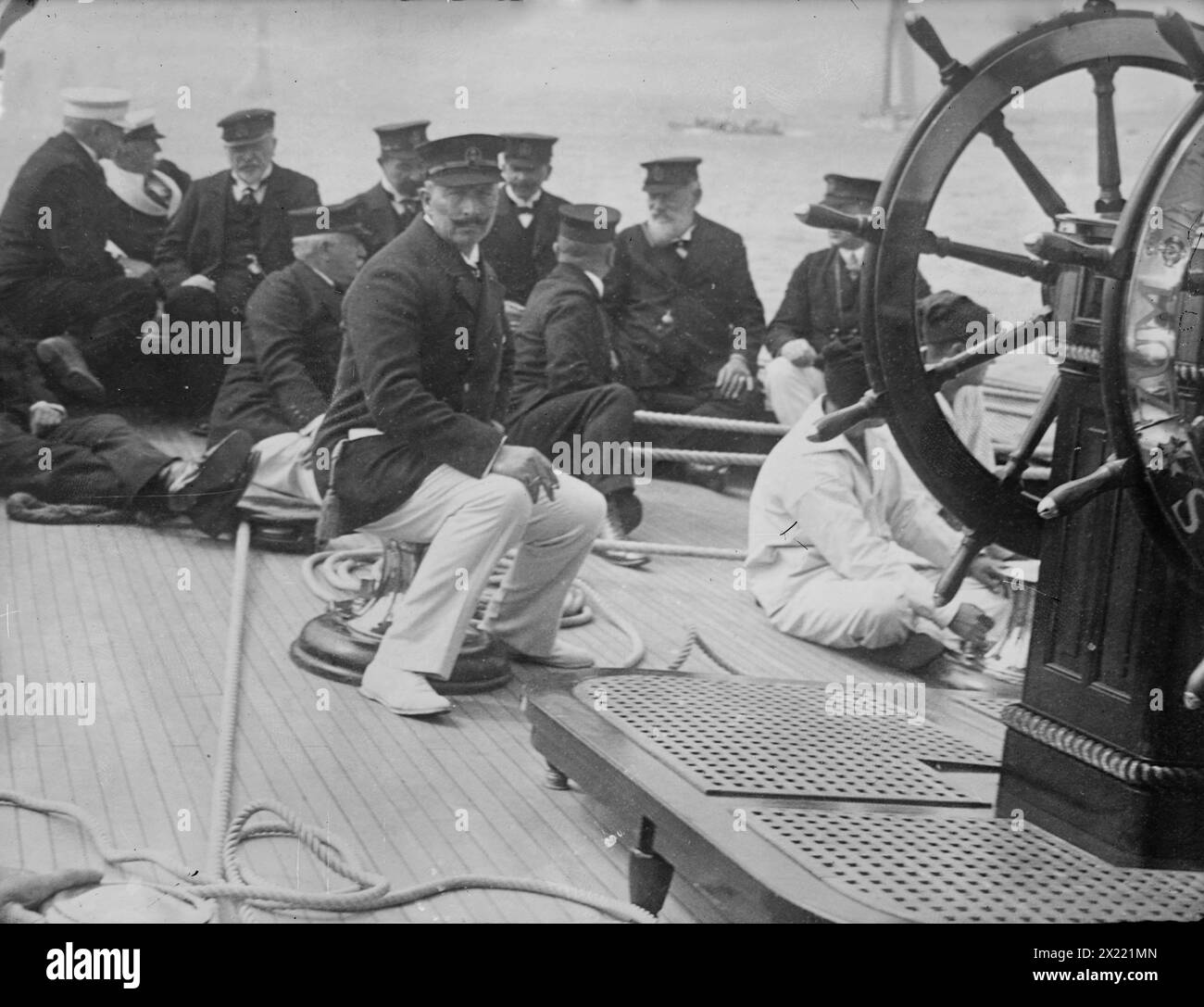 Kaiser wilhelm ii on ship Black and White Stock Photos & Images - Alamy