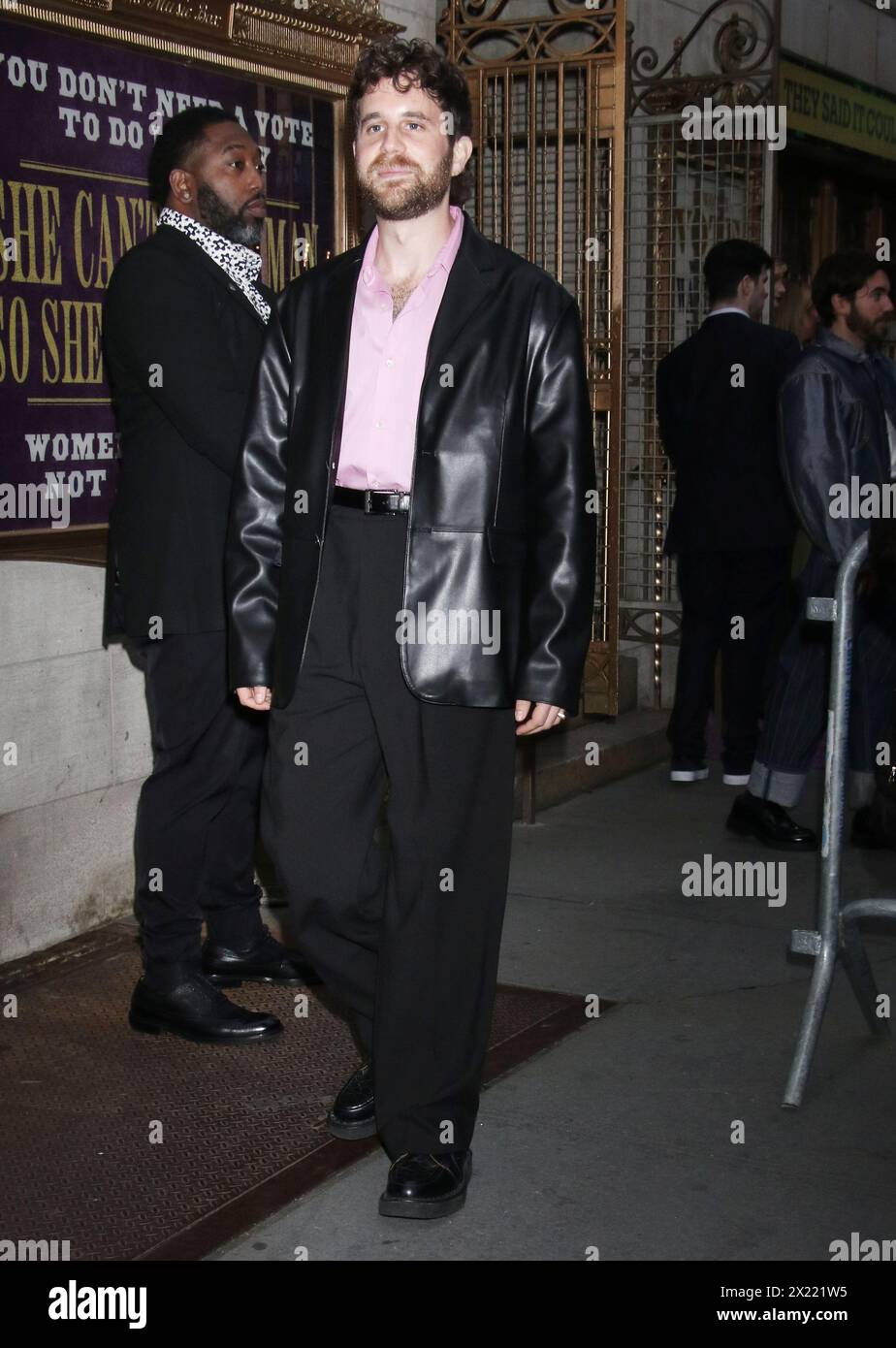 New York, USA. April 18, 2024 Ben Platt attend Suffs the Musical ...