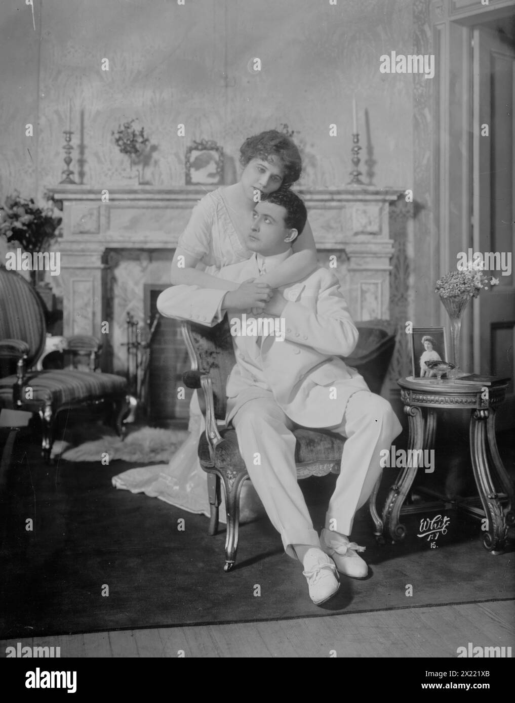 Laura Hall and Orrin Johnson embracing, scene form Children of Destiny ...