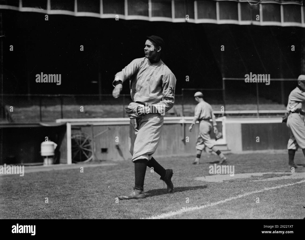 Walt Dickson, New York NL, wearing 1909 road uniform (baseball), 1910 ...