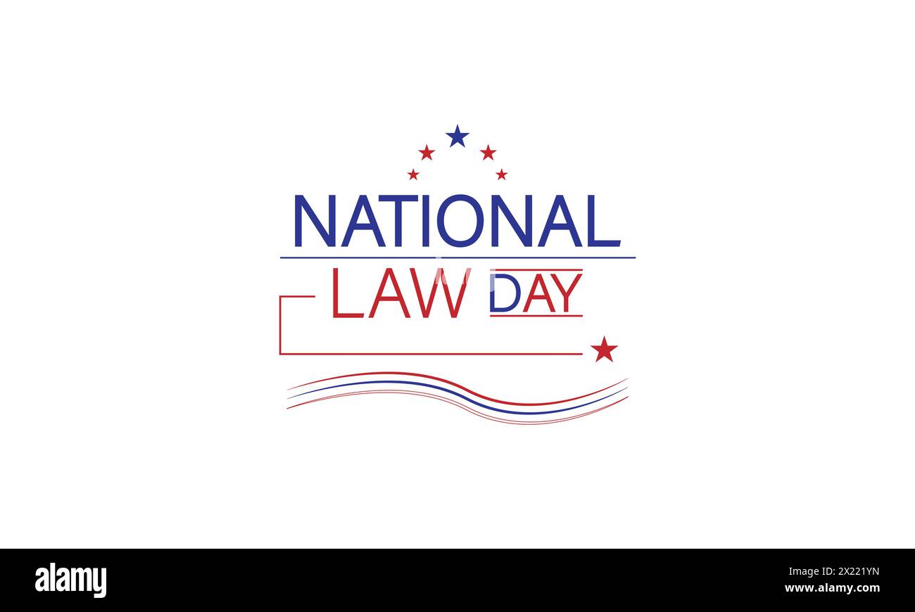 Text and Flag A Stunning Design for National Law Day Stock Vector Image ...