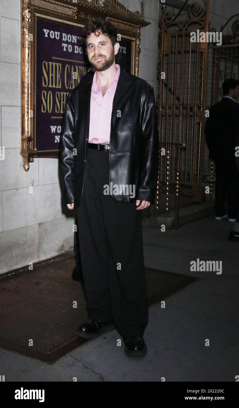New York, USA. April 18, 2024 Ben Platt attend Suffs the Musical ...