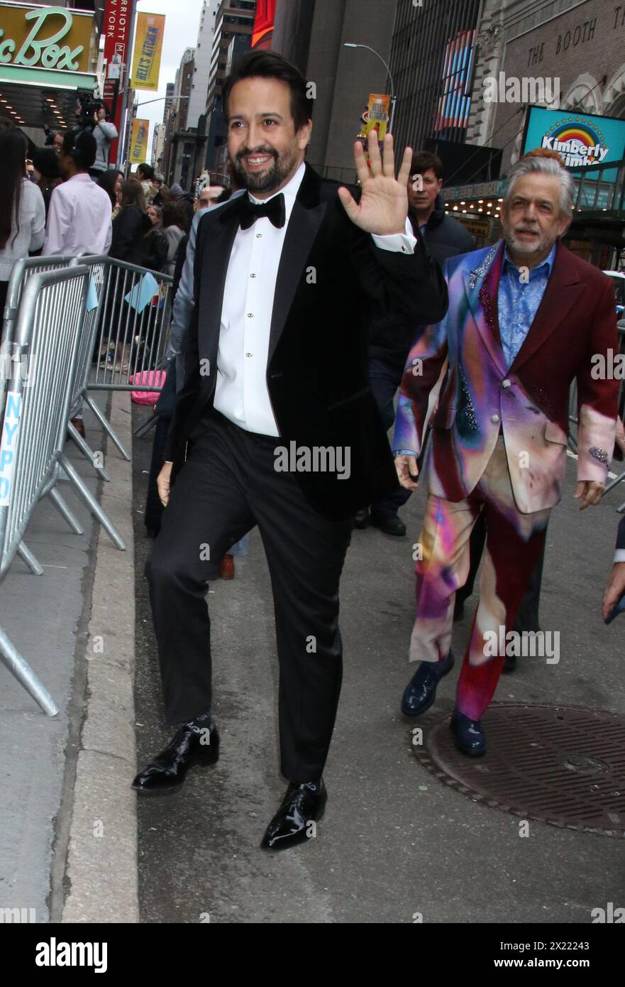 New York, USA. April 18, 2024 Lin-Manuel Miranda attend Suffs the Musical Opening Night at the ...