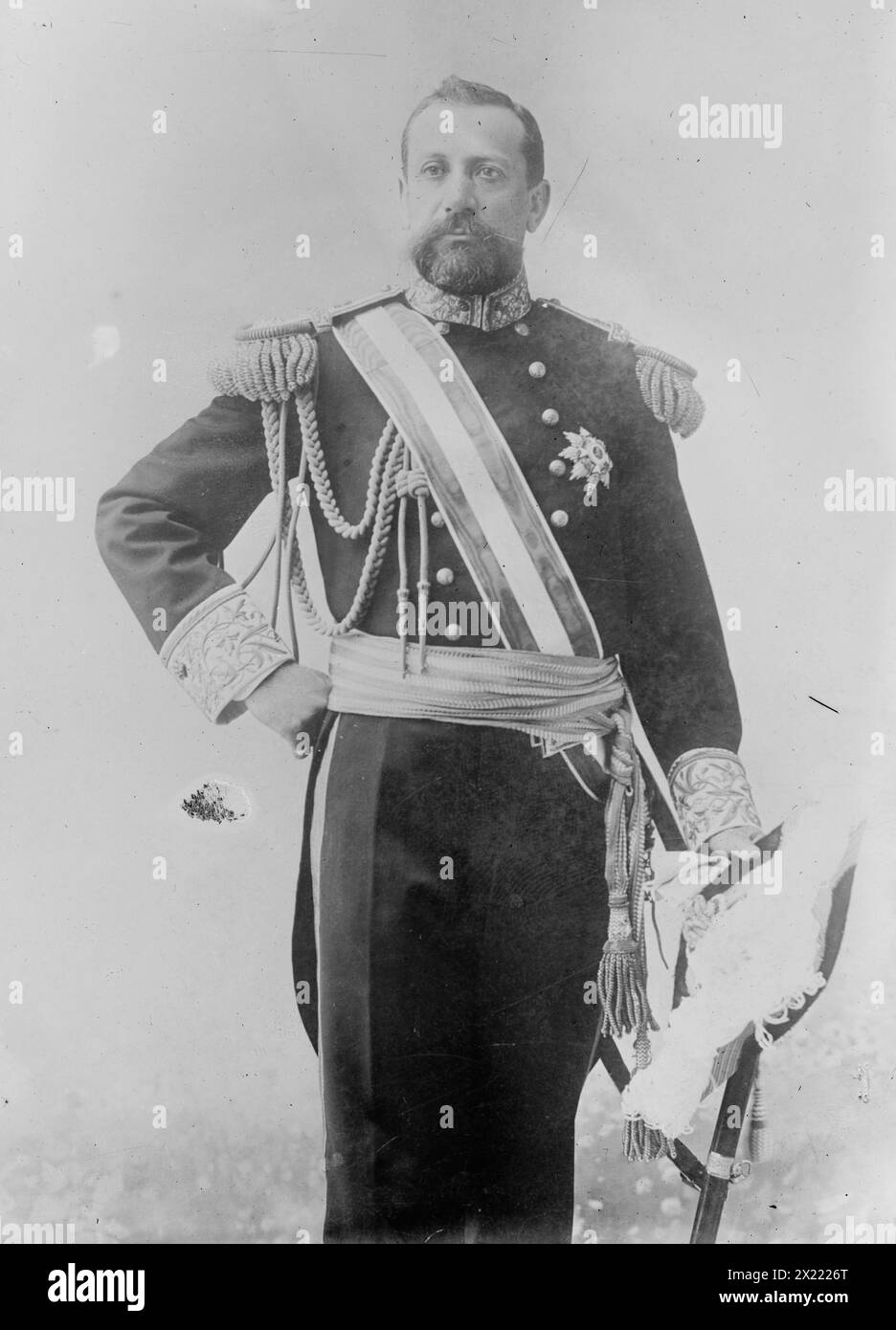 Prince of Monaco, in uniform, 1910. Albert I, Prince of Monaco (1848 ...