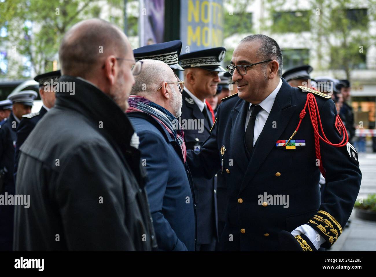 French Paris' police prefect Laurent Nunez attends a ceremony in memory ...