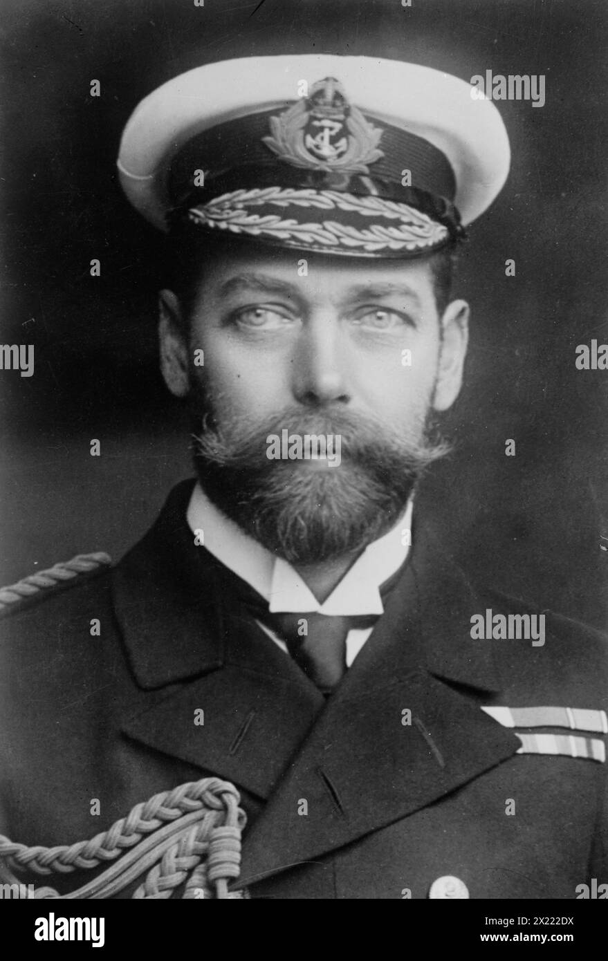 King George of England in uniform, Rotary Photo, 1911 Stock Photo - Alamy
