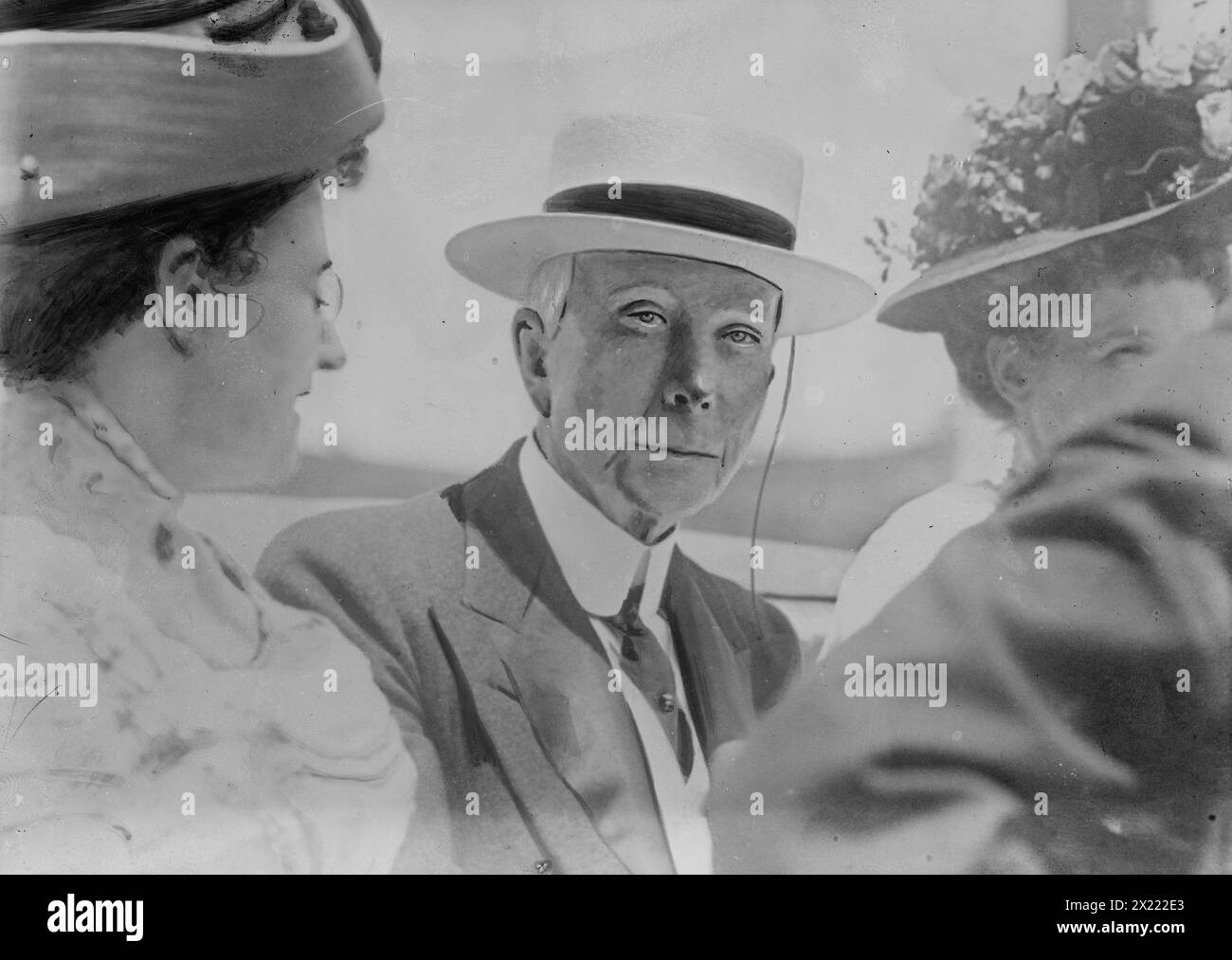 J.D. Rockefeller with others on his birthday, 1910 Stock Photo - Alamy