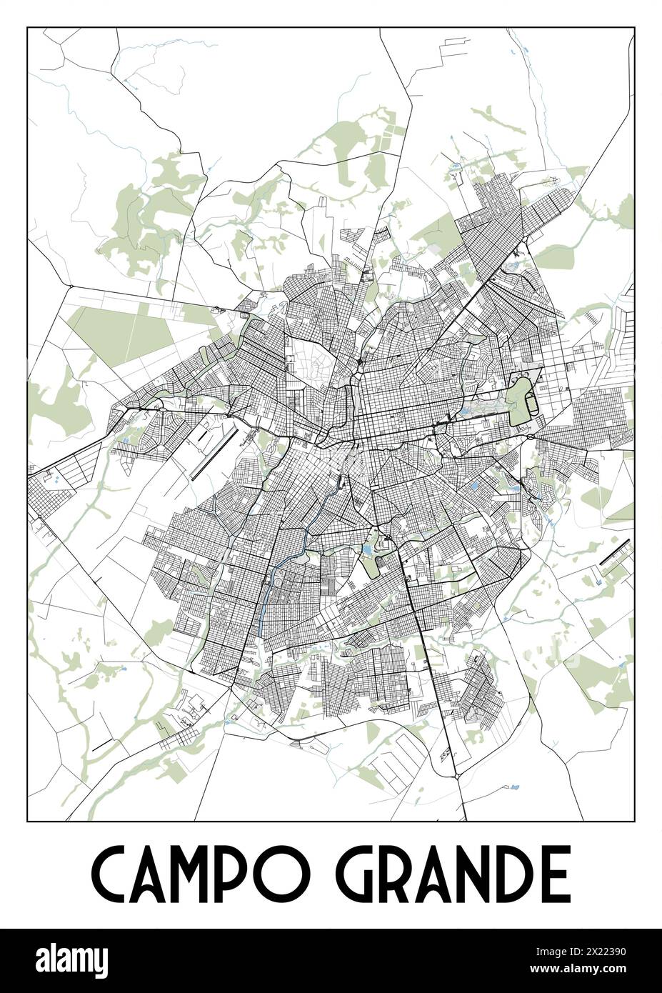 Campo grande map hi-res stock photography and images - Alamy