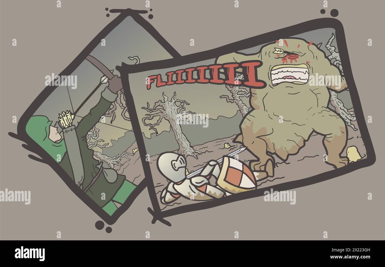 Vintage cartoon comic Stock Vector Images - Alamy