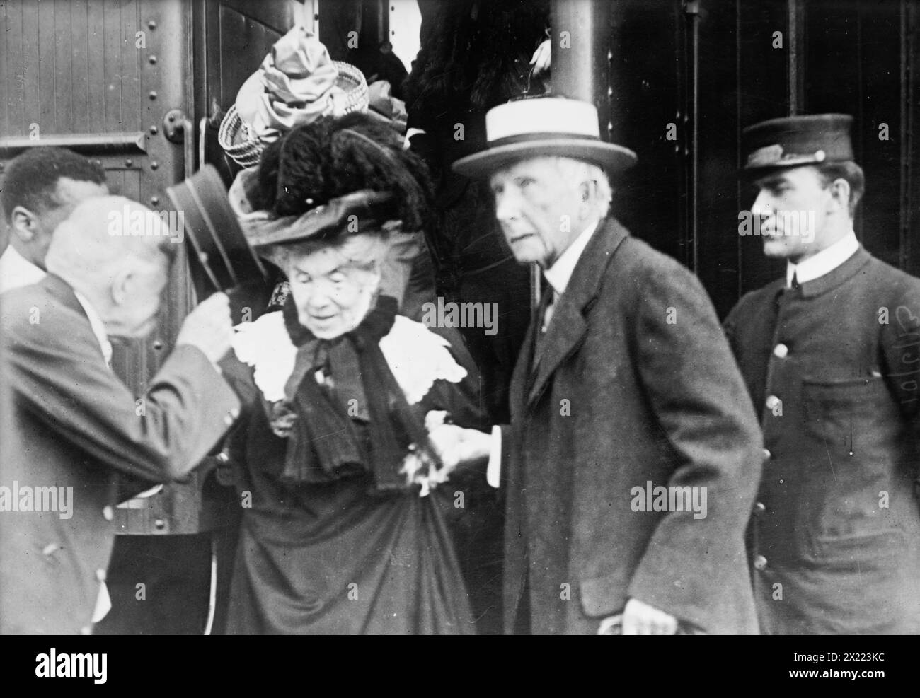 J.D. Rockefeller and wife, 1911 Stock Photo - Alamy