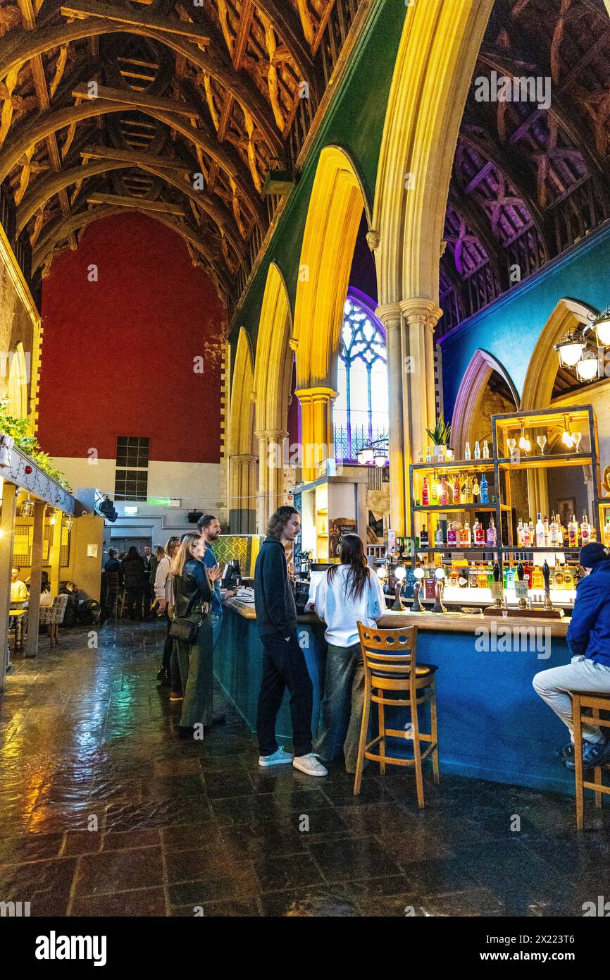 Interior of Duke & Rye pub inside a former 19th century Gothic Revival ...