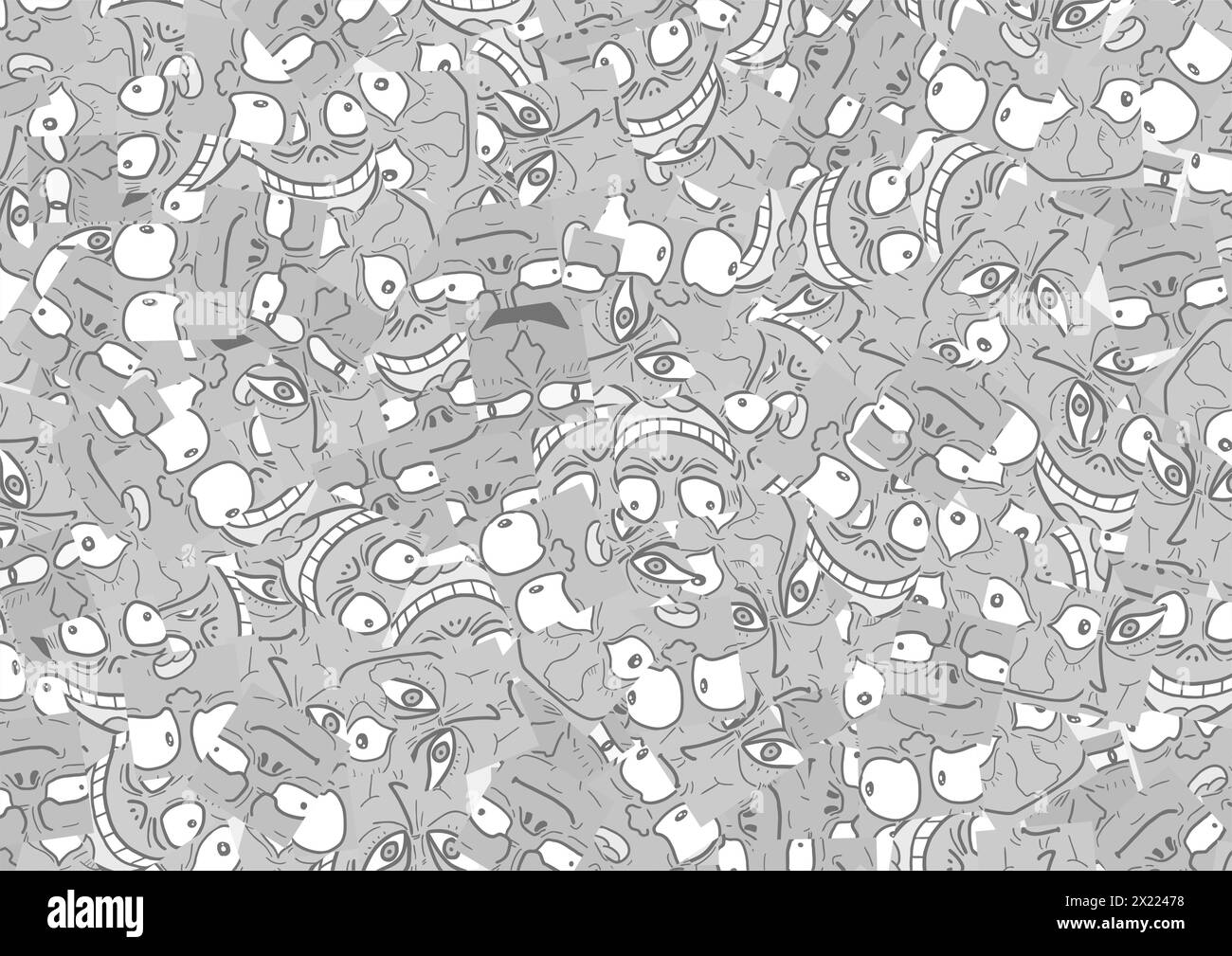 Composition faces Stock Vector Images - Alamy