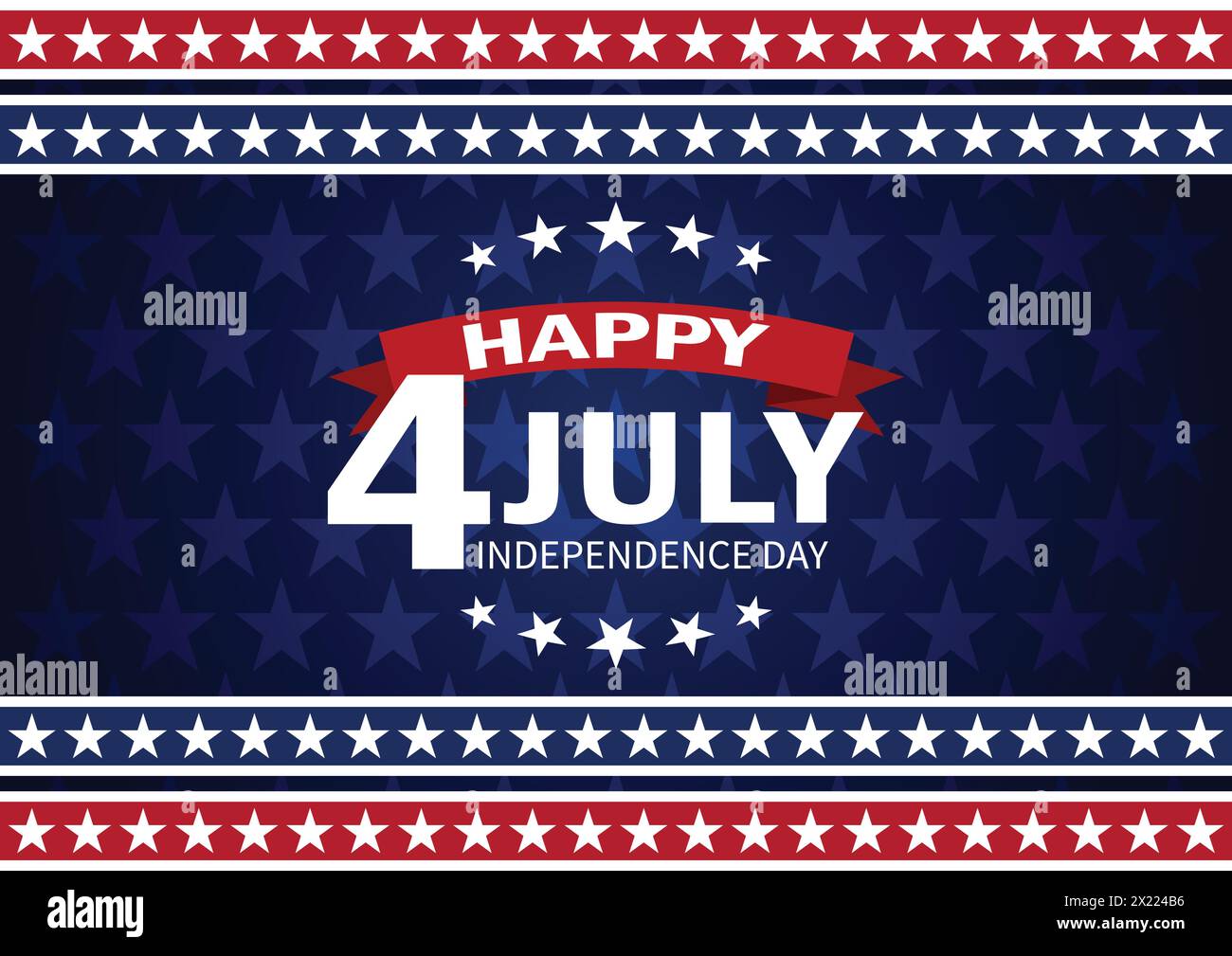4th of July, Independence day banner layout design, vector illustration ...