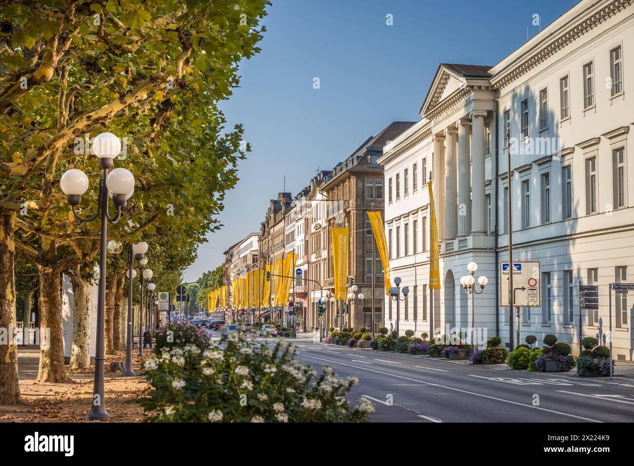 geography / travel, Germany, Hesse, Wiesbaden, Wilhelmstrasse from the ...