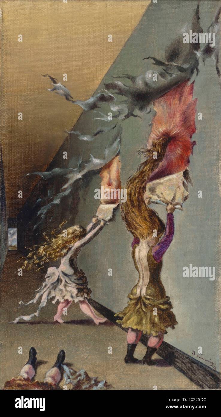 Dorothea Tanning/Children's Games 1942. Oil on canvas. 11 x 7 1/16 in ...