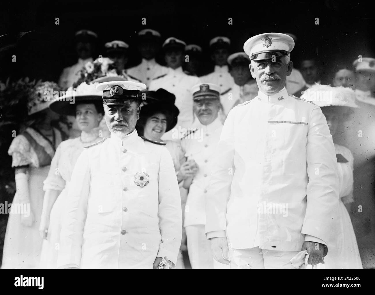 Togo at West Point with Gen. Barry, 1911. Shows Japanese naval hero ...