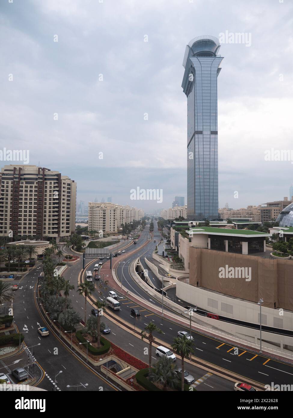 The Palm Tower, 52 storey mixed use skyscraper in Palm Jumeirah, Dubai ...