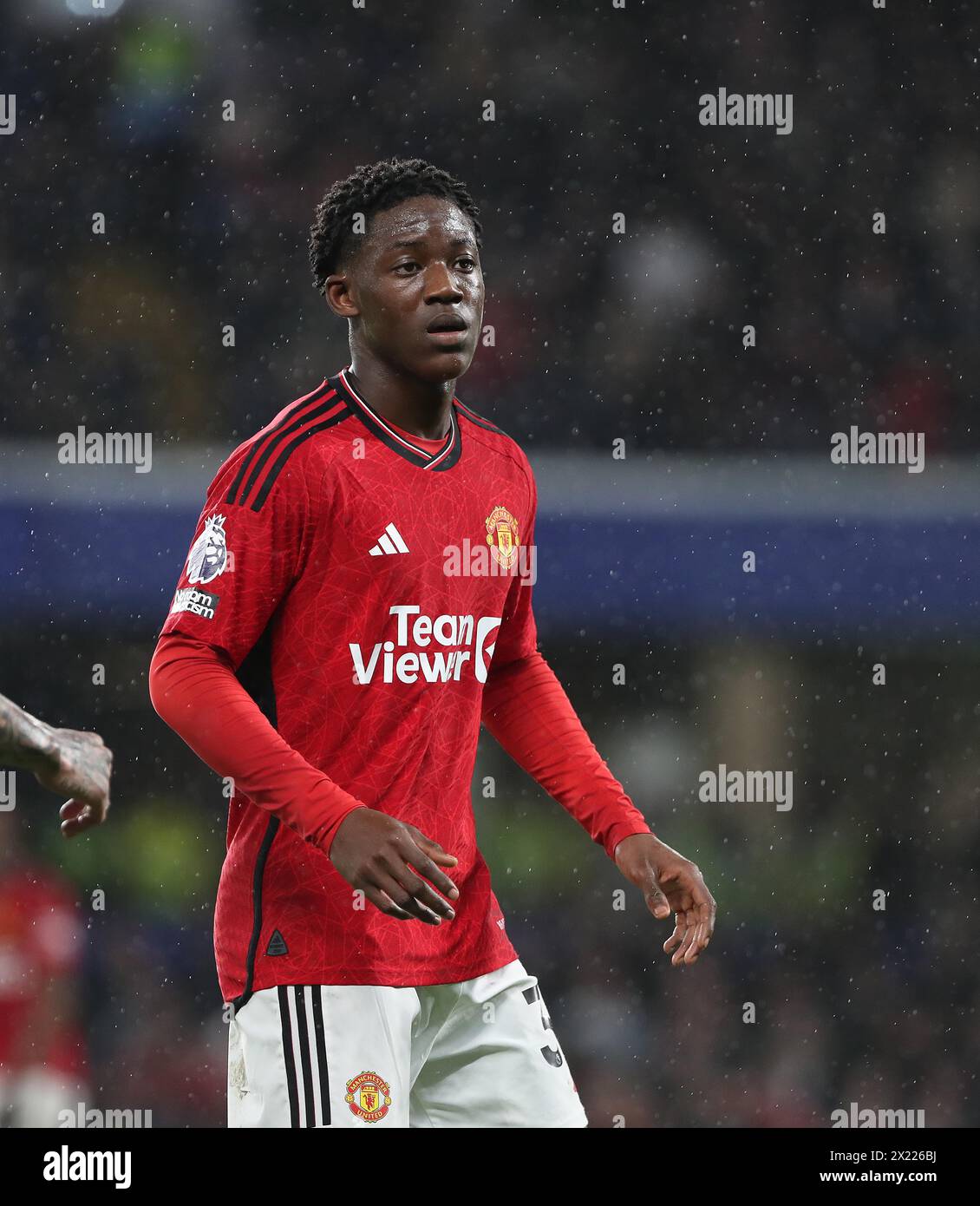Kobbie Mainoo of Manchester United. - Chelsea v Manchester United ...