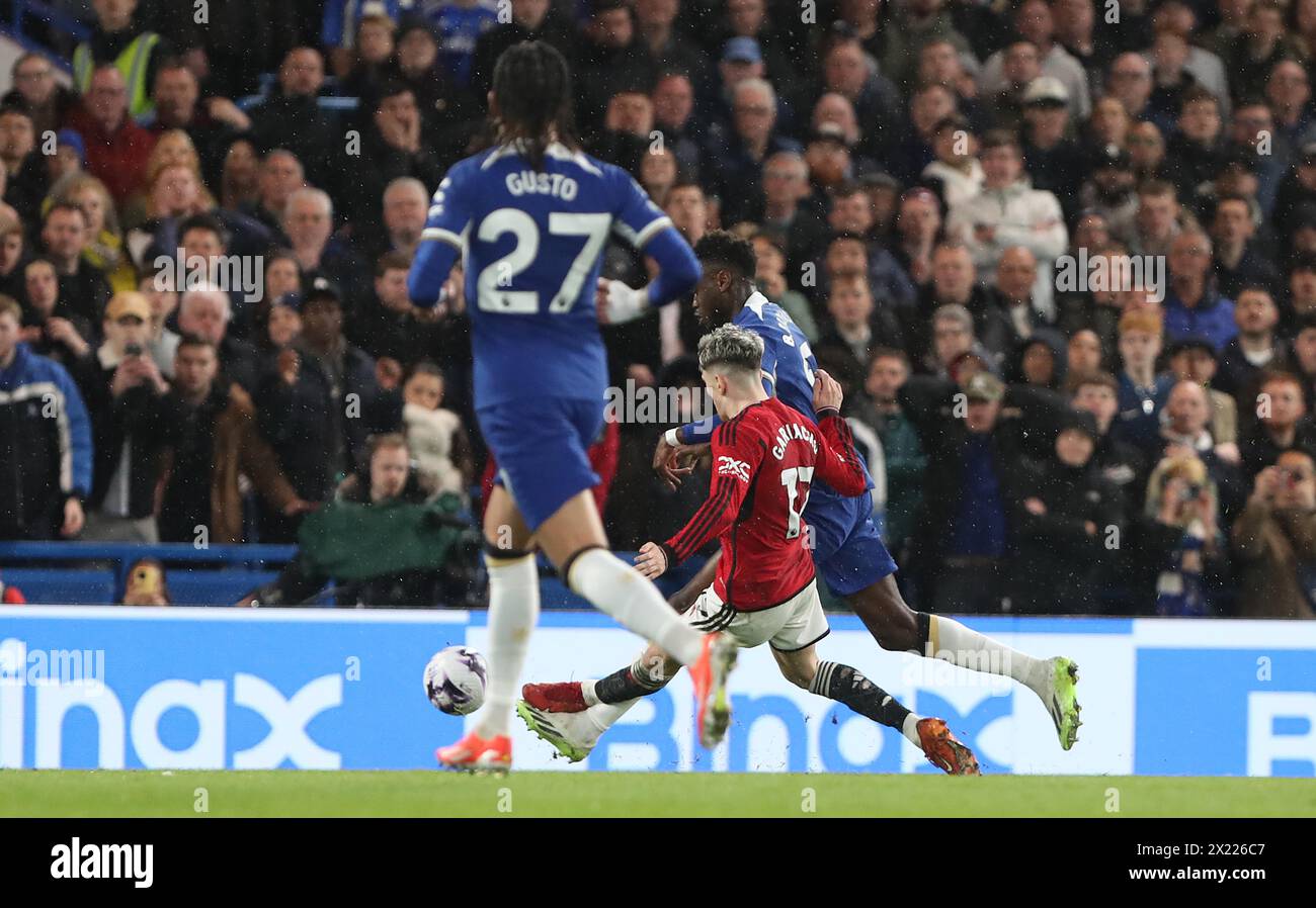 GOAL 2-1, Alejandro Garnacho of Manchester United scores. - Chelsea v ...