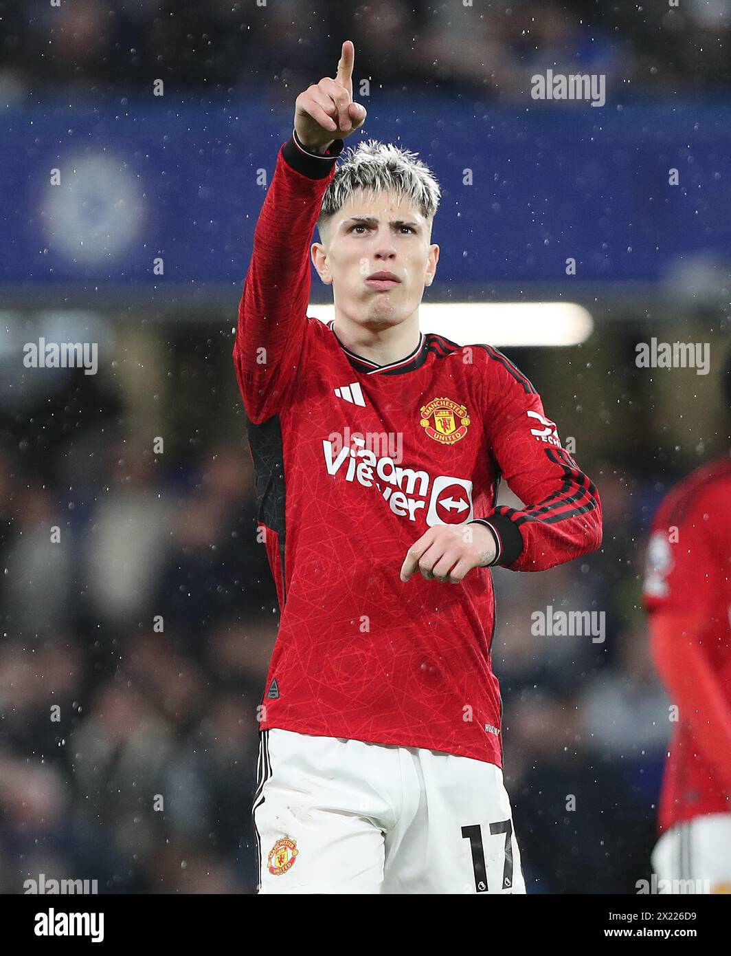 GOAL 2-1, Alejandro Garnacho of Manchester United goal celebration ...
