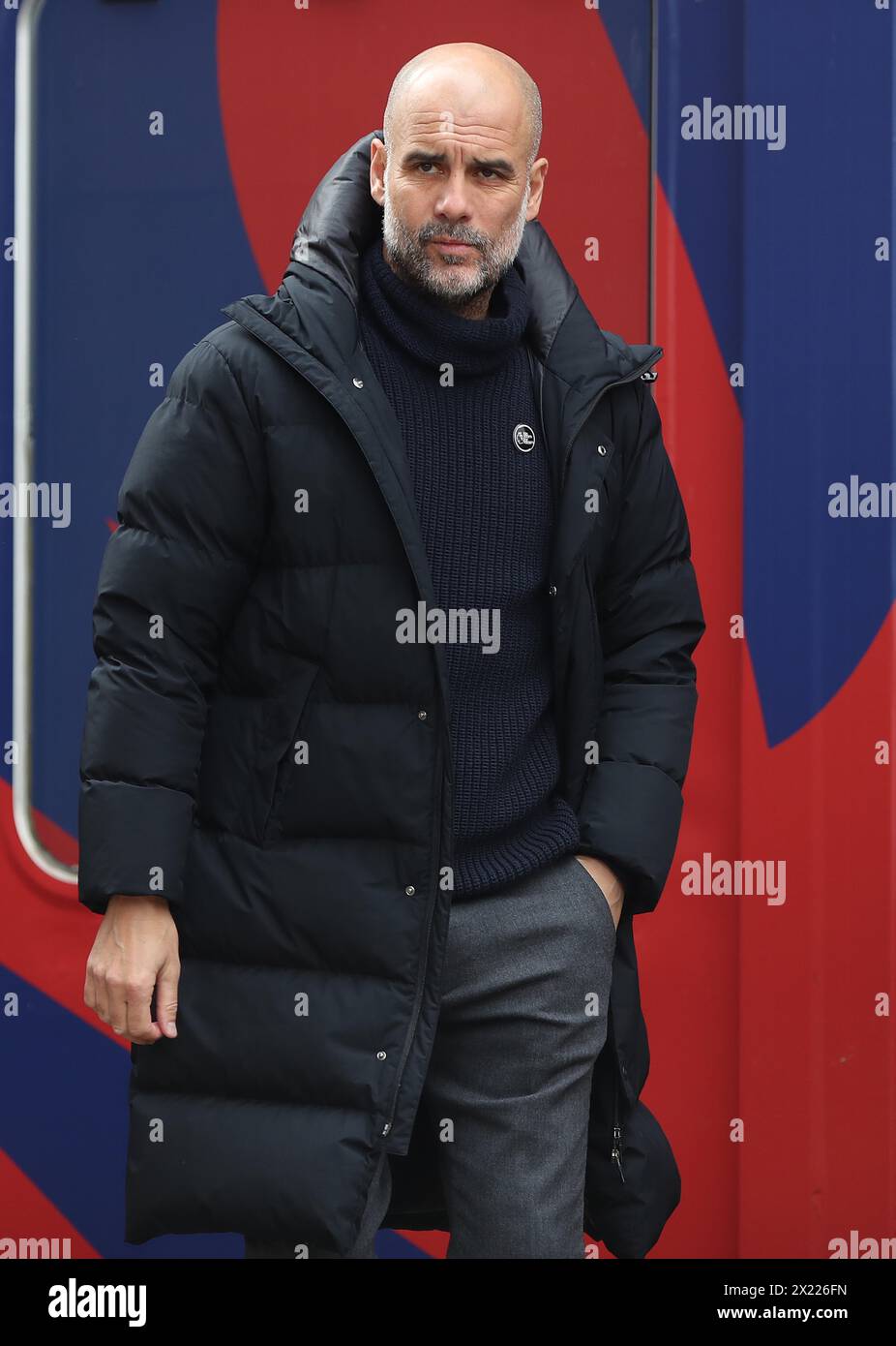 Josep Guardiola Manager of Manchester City. - Crystal Palace v ...