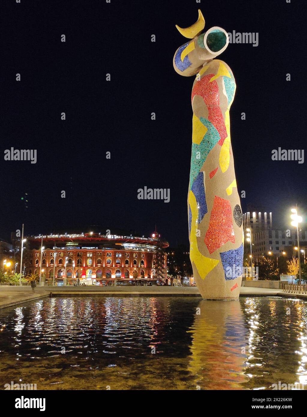 Barcelona: Joan Miró Park and 'Dona i Ocell' sculpture Stock Photo - Alamy