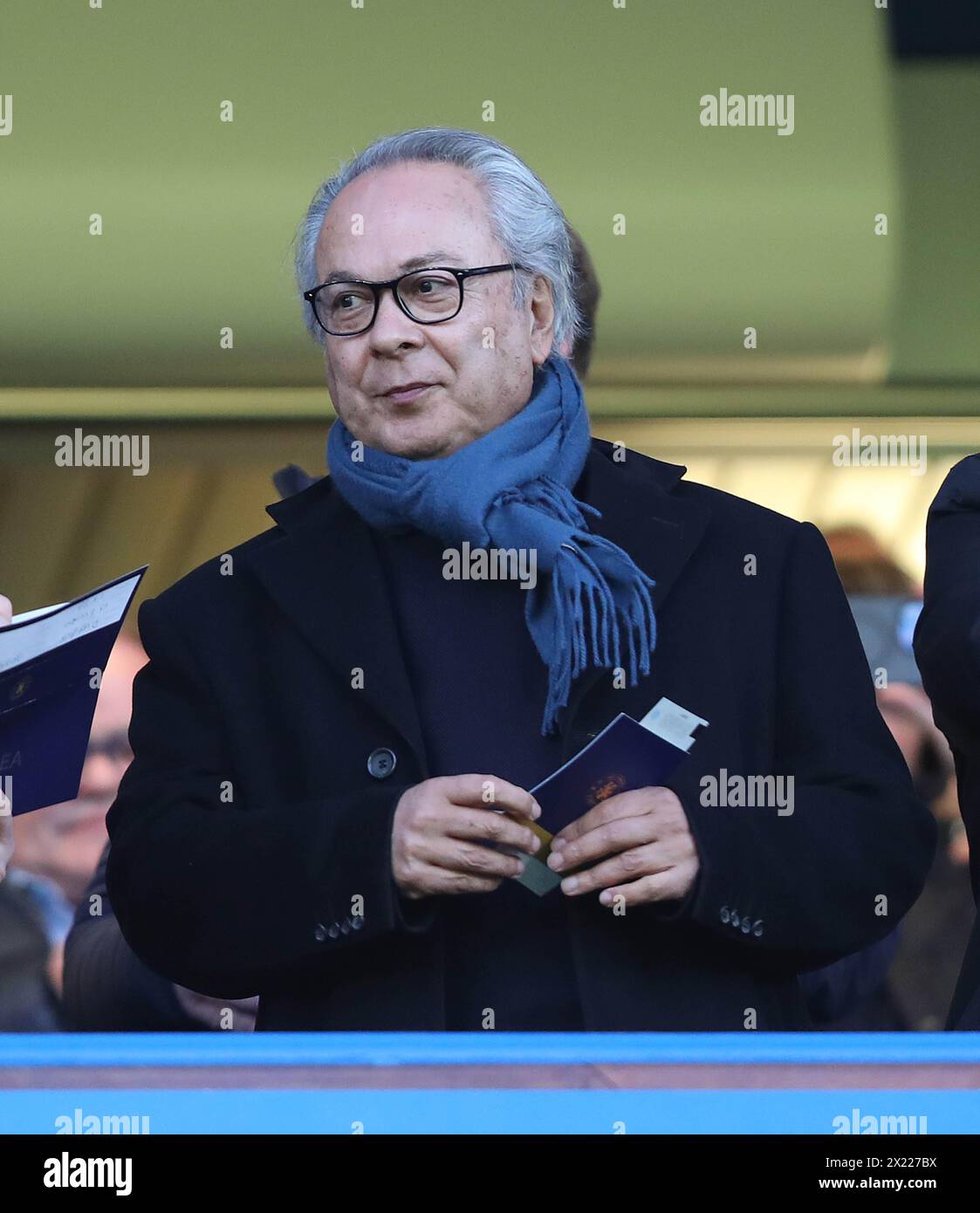 Farhad Moshiri owner of Everton. - Chelsea v Everton, Premier League ...