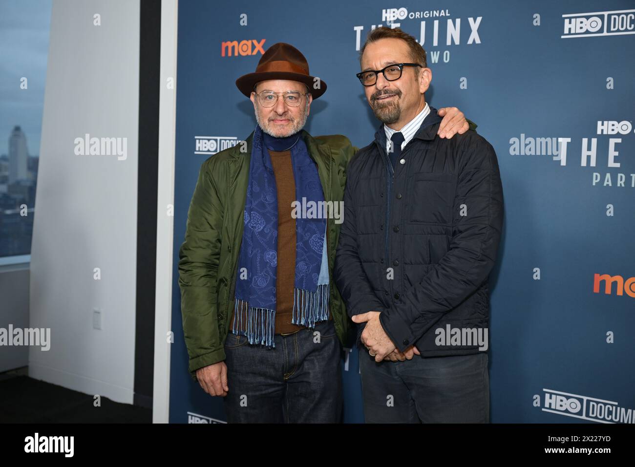 Fisher Stevens and Andrew Jarecki Stock Photo - Alamy