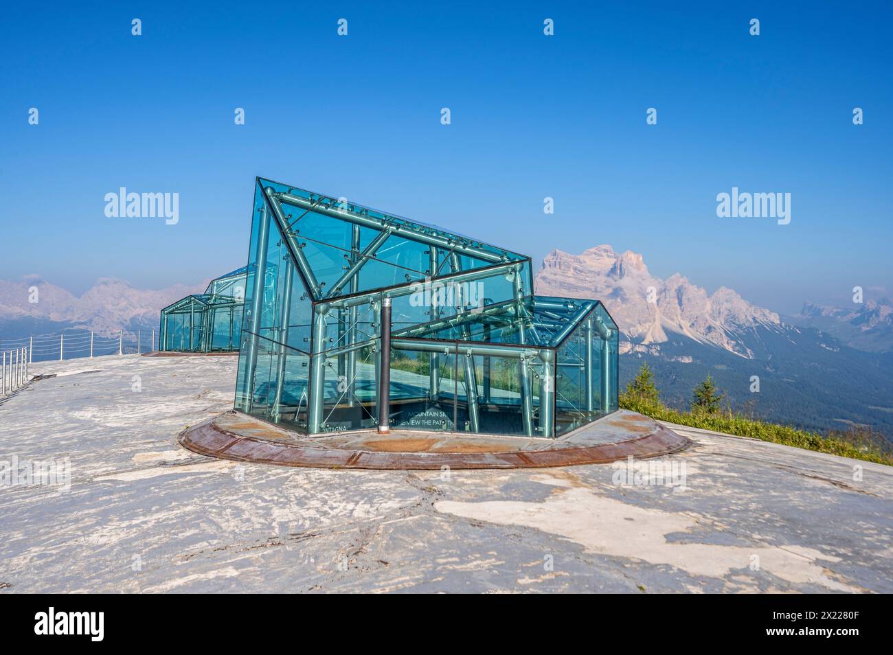 The Messner Mountain Museum Dolomites on Monte Rite with a view of ...
