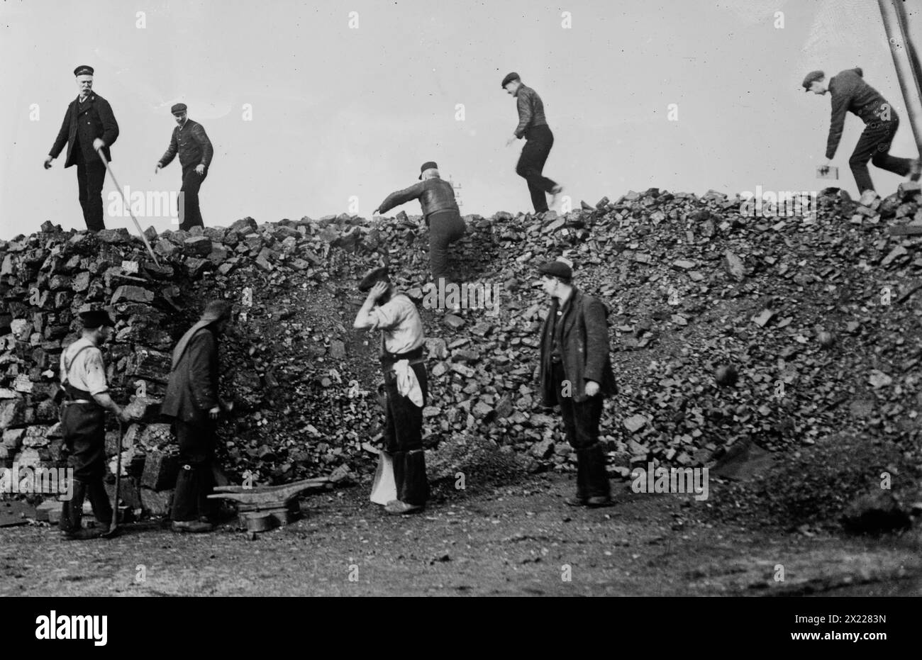 British coal strike - building up reserves for Midland Railway, between ...