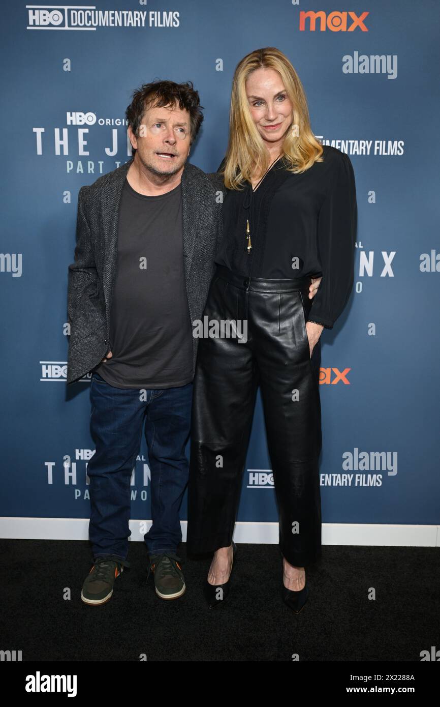 Michael J. Fox (L) and Tracy Pollan Stock Photo - Alamy
