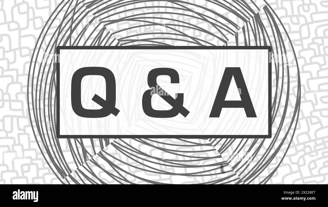 Q And A - Questions And Answers Texture Circular Box Black White Text ...