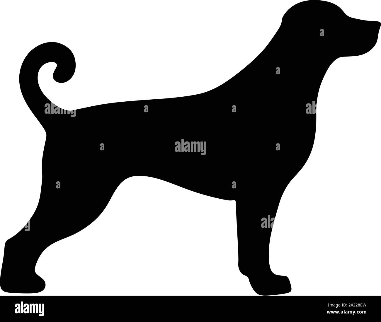 Dog icon, pet face profile vector silhouette glyph pictogram ...