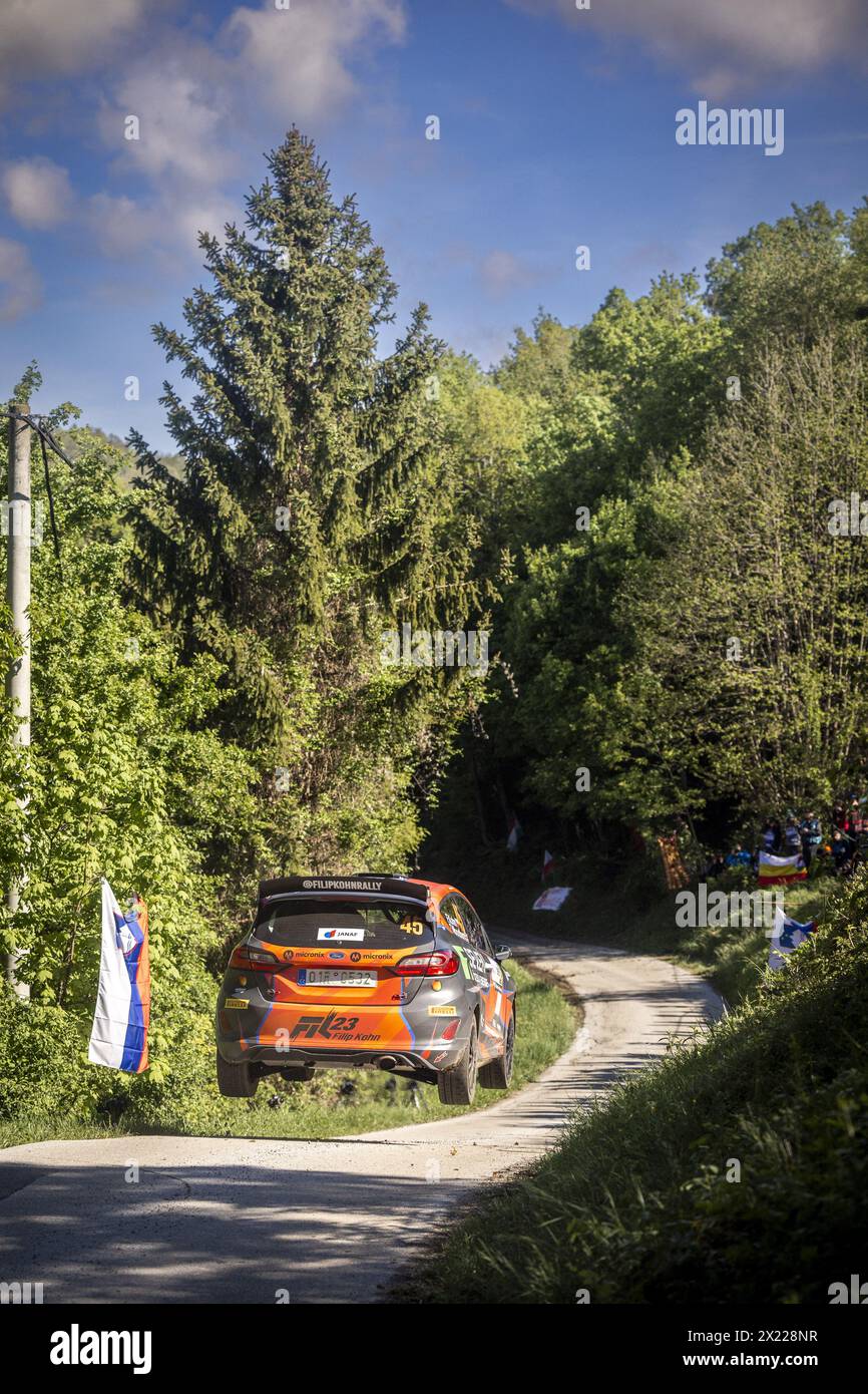 45 KOHN Filip, WOODBURN Tom, Ford Fiesta Rally3, action during the ...