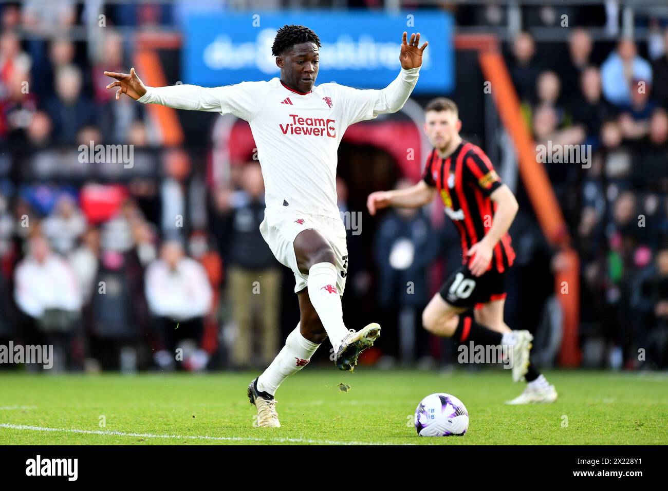 Kobbie Mainoo of Manchester United - AFC Bournemouth v Manchester ...