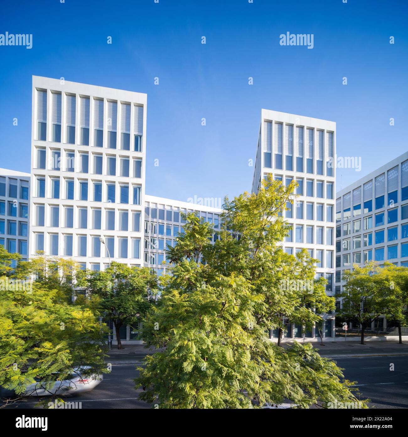 Picasso Building, by Cruz y Ortiz architects, Seville, Spain Stock ...