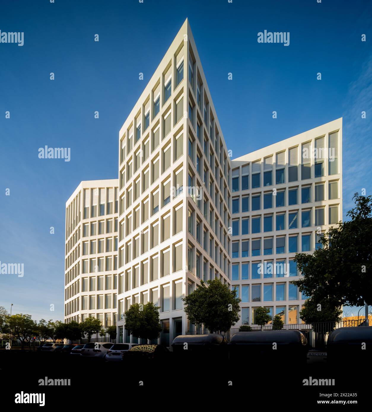 Picasso Building, by Cruz y Ortiz architects, Seville, Spain Stock ...