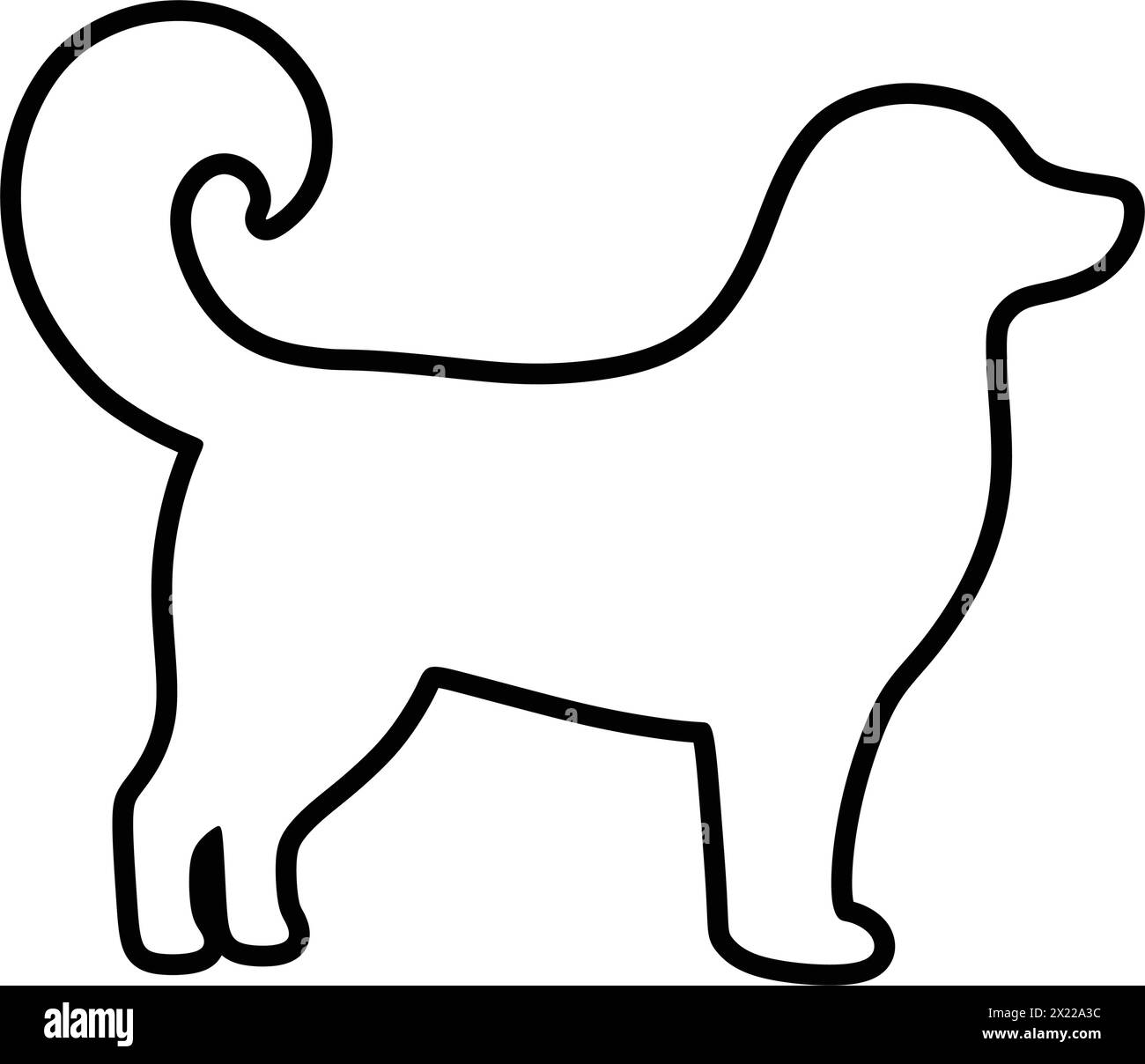 Dog icon, pet face profile vector silhouette glyph pictogram ...