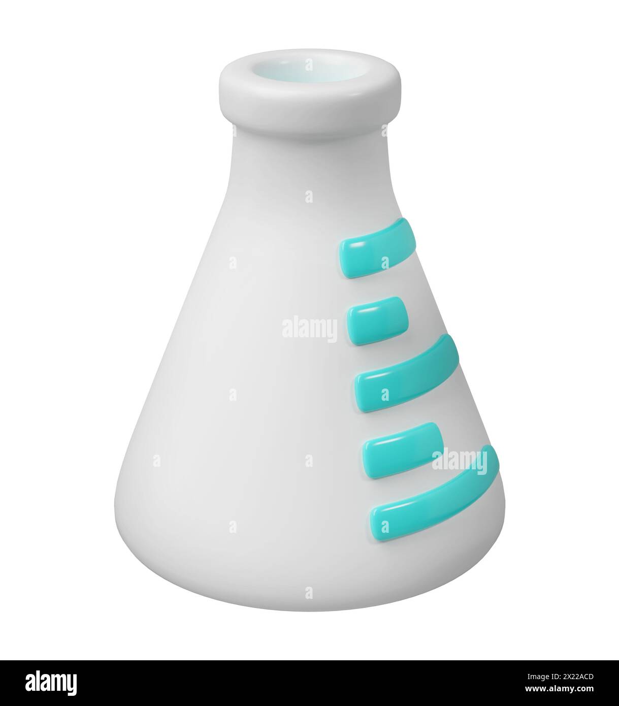 3d medical white flask. Scientific technology. laboratory ...